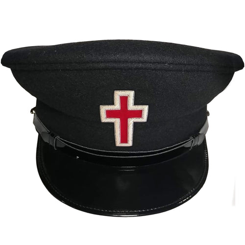 SIR KNIGHT KNIGHTS TEMPLAR COMMANDERY FATIGUE CAP - BLACK SILVER ...