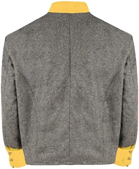 Civil War Confederate Cavalry General 4 braid Shell Jacket Civil War ...
