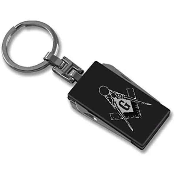 8 Function Multi-Tool Mason/Masonic Logo Keychain Color Black - Masoni ...