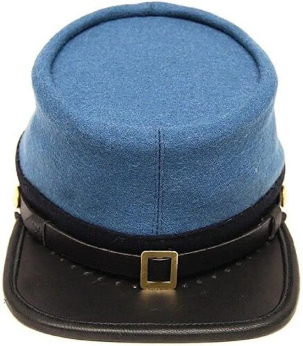 Civil War Confederate Infantry officers kepi, Sky Blue with black band ...