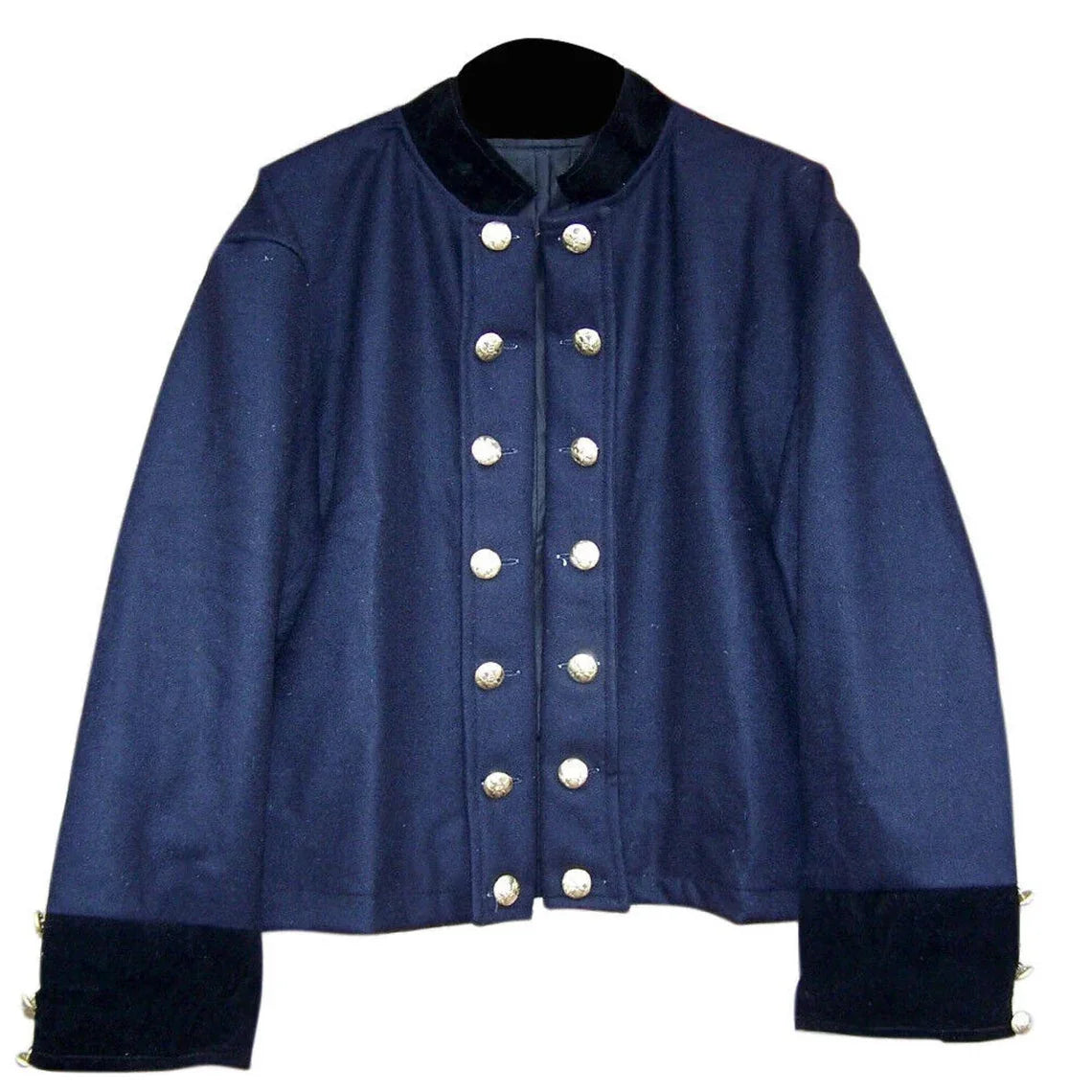 Civil War Union Officer Double Breasted Shell Jacket/Black Collar Cuff ...