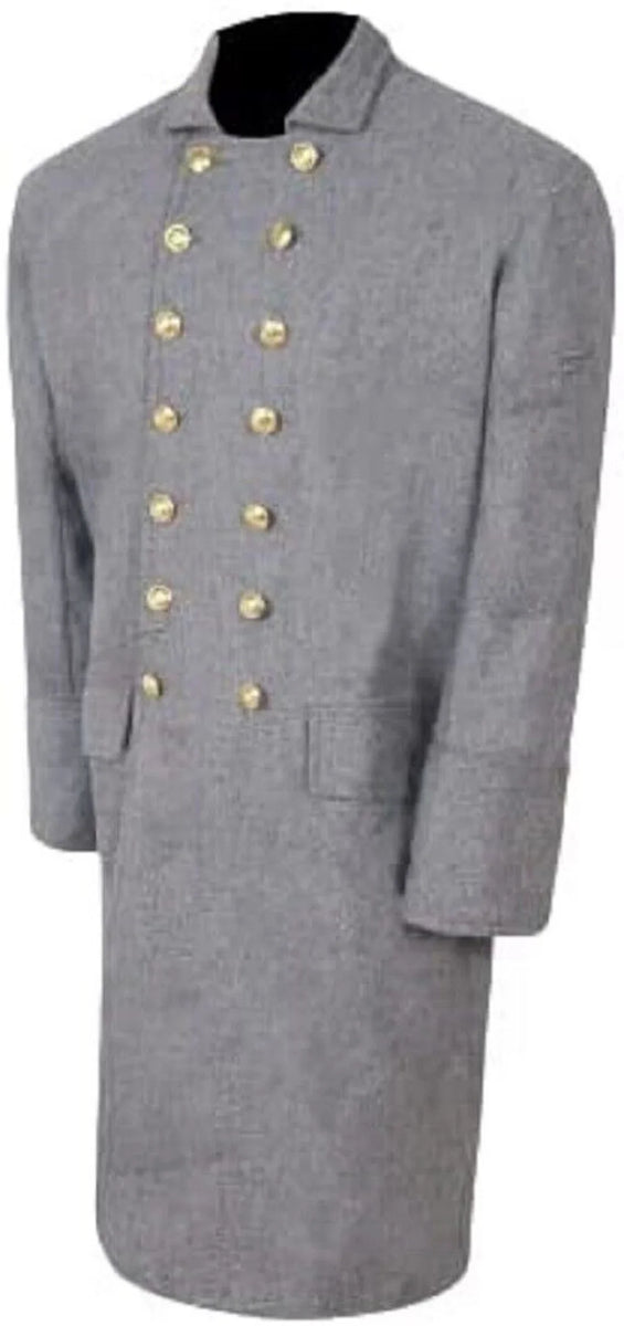 Civil War Confederate Double Breast Frock Coat Civil War Confederate ...