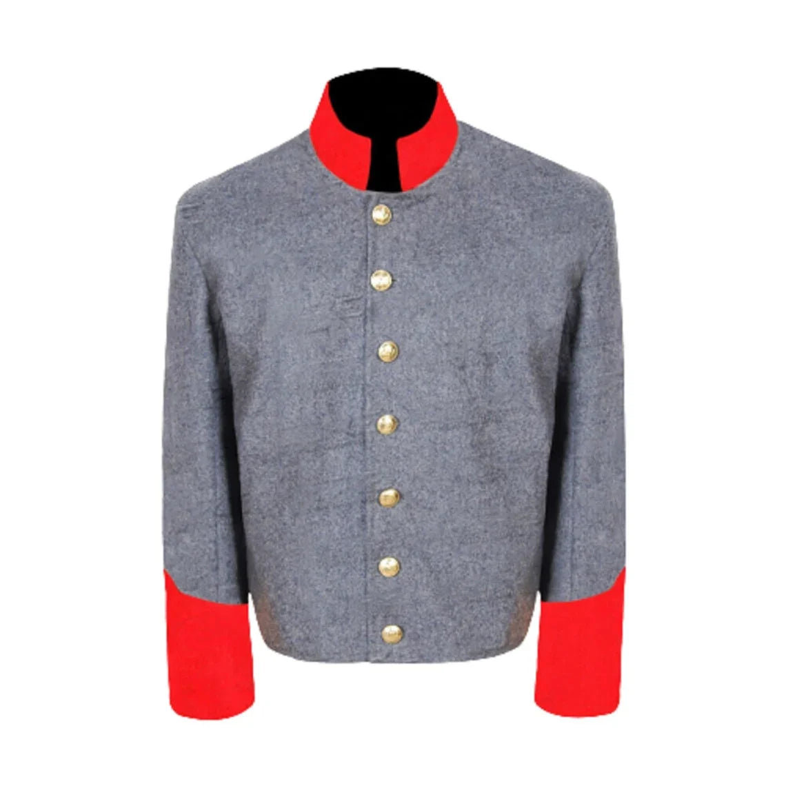 Civil War Confederate Artillery Red Trim Shell Jacket - All Sizes ...